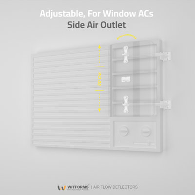 Witforms / Window - Adjustable AC Air Deflector Suitable For Window Air Conditioners (Side Air ...